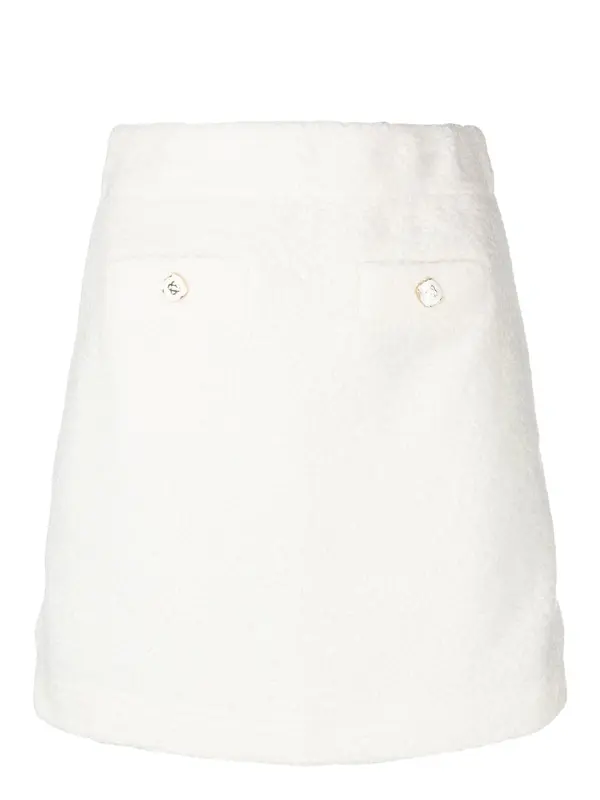 Casablanca Terry Cloth Mini Skirt - White
