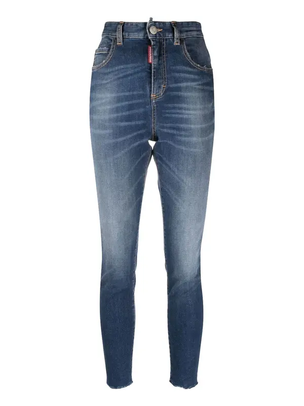 Dsquared2 Cropped Skinny Jeans - Blue
