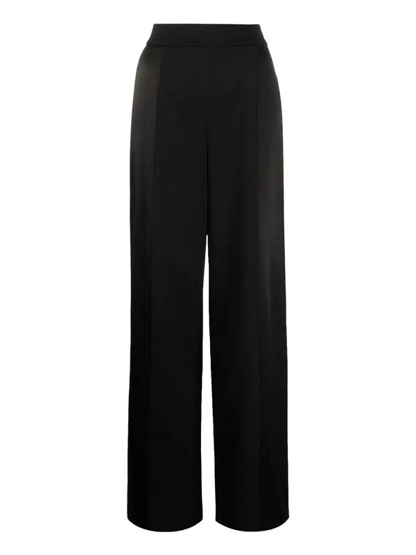 LANVIN Tuxedo Straight-leg Trousers - Black