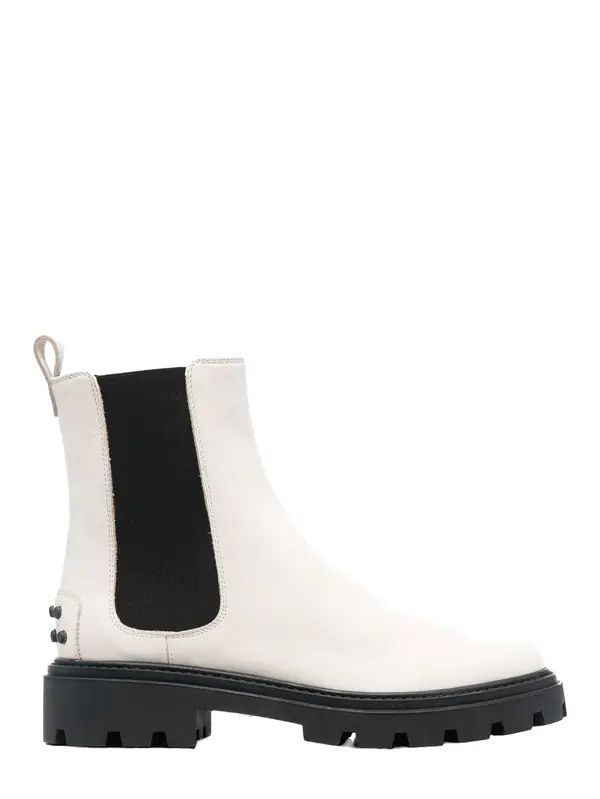 TOD'S Rubber-stud Chelsea Boots - White