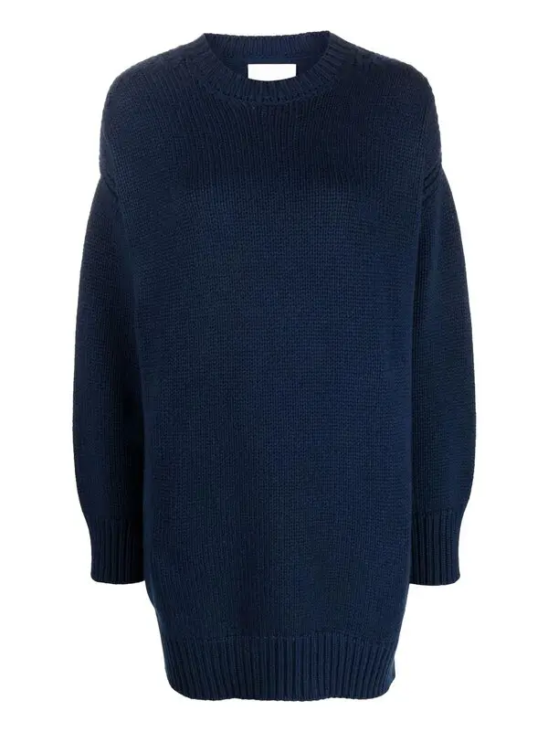 SA SU PHI Drop-shoulder Cashmere Jumper - Blue