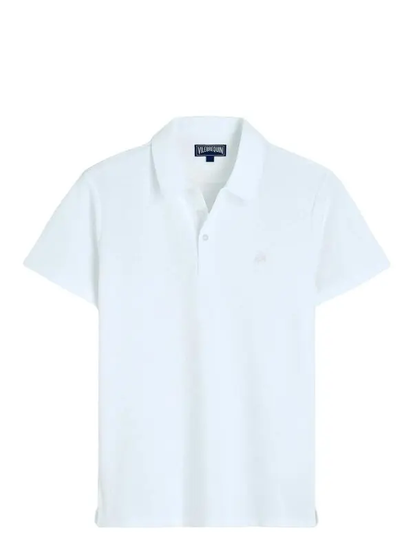 Vilebrequin Organic Cotton Terry Polo Shirt - Blanc