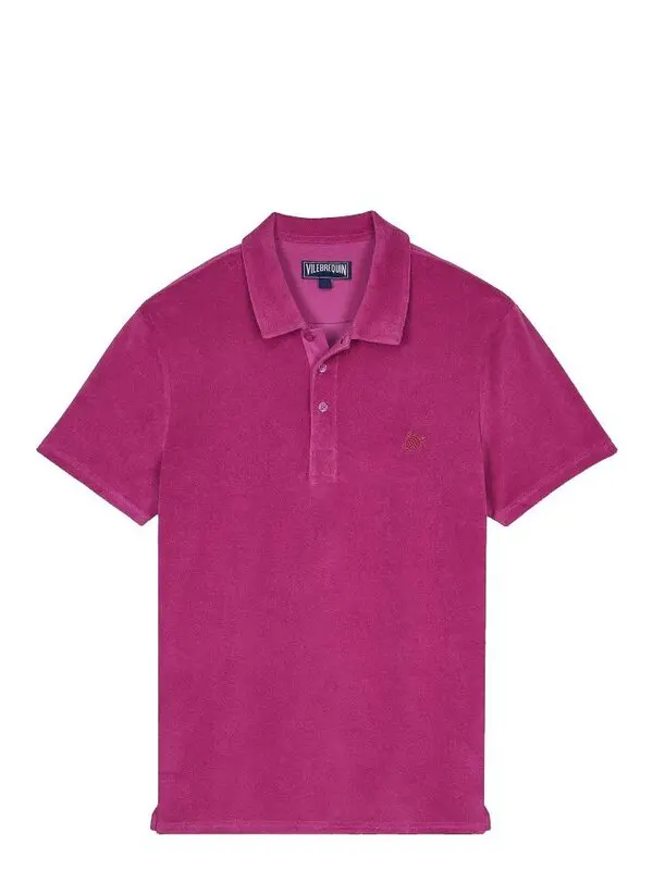 Vilebrequin Organic Cotton Terry Polo Shirt - Pourpre
