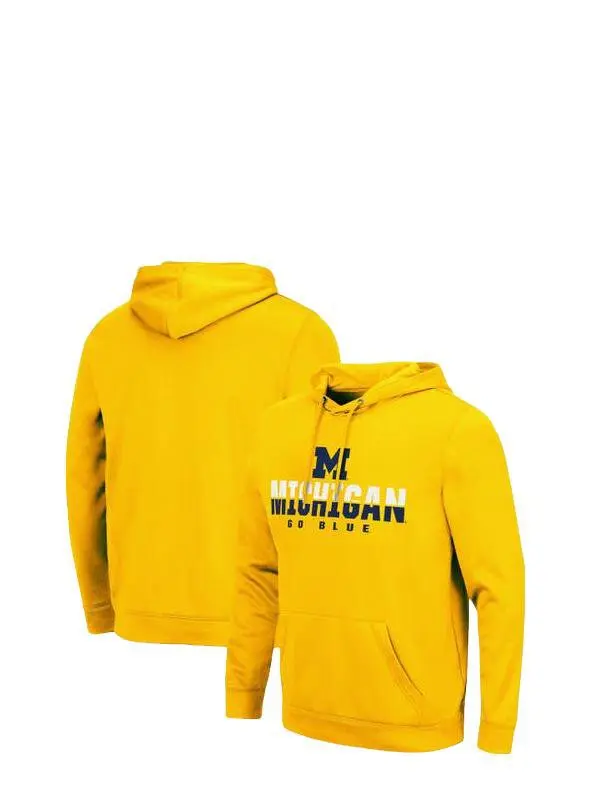 COLOSSEUM Michigan Wolverines Lantern Pullover Hoodie - Maize