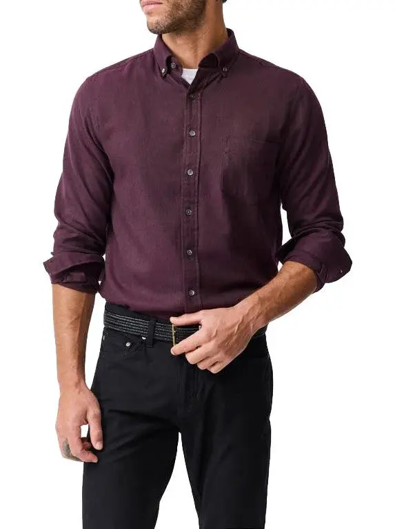 Rodd & Gunn Barrhill Sports Fit Button-down Shirt - Mulberry