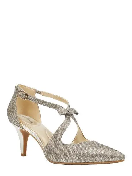 Bandolino Zeffer Kitten Heel Pump - Gold Shimmer