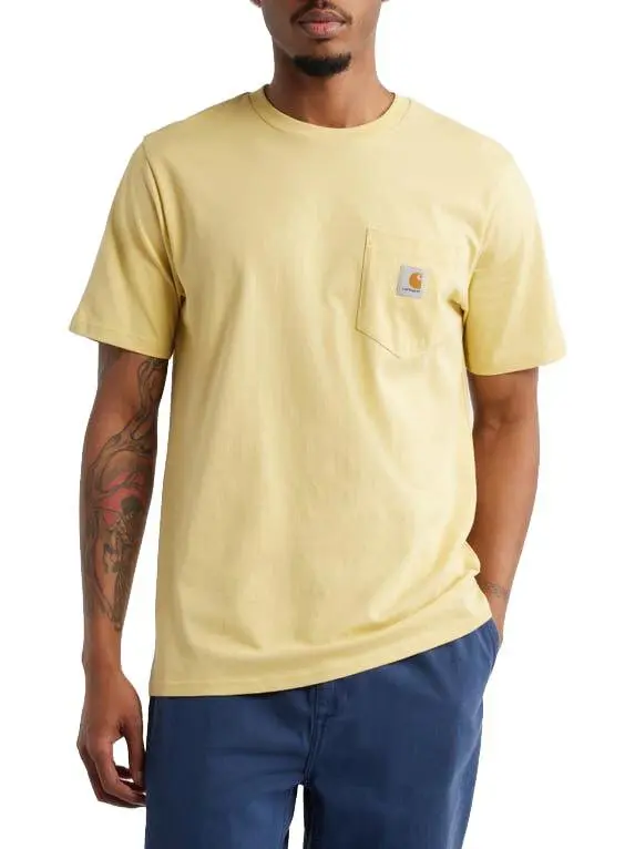 Carhartt Work In Progress Logo Pocket T-shirt - Air Yellow