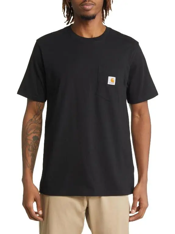 Carhartt Work In Progress Logo Pocket T-shirt - Black