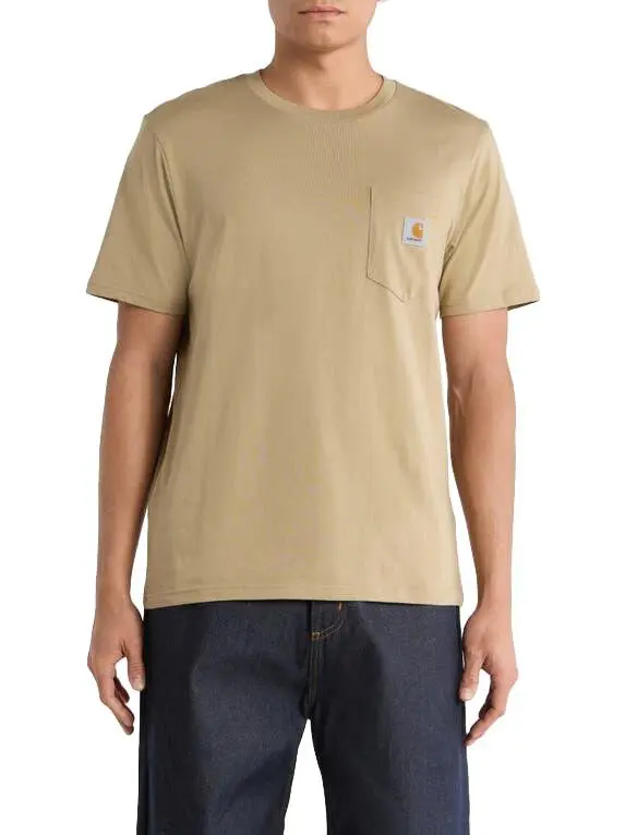 Carhartt Work In Progress Logo Pocket T-shirt - Iroko
