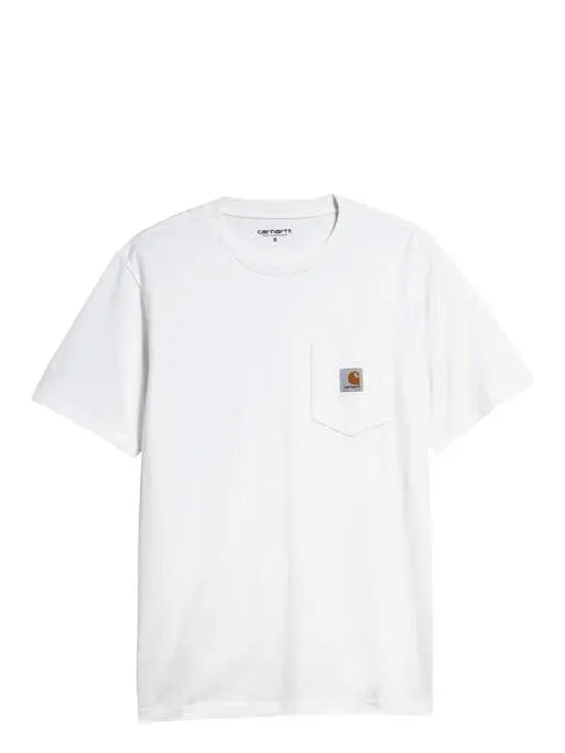 Carhartt Work In Progress Logo Pocket T-shirt - White