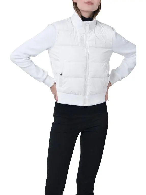 THE RECYCLED PLANET COMPANY Nina Hybrid Puffer Jacket - White