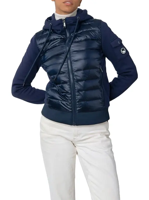 THE RECYCLED PLANET COMPANY Luna Recycled Nylon Puffer Jacket - Midnight
