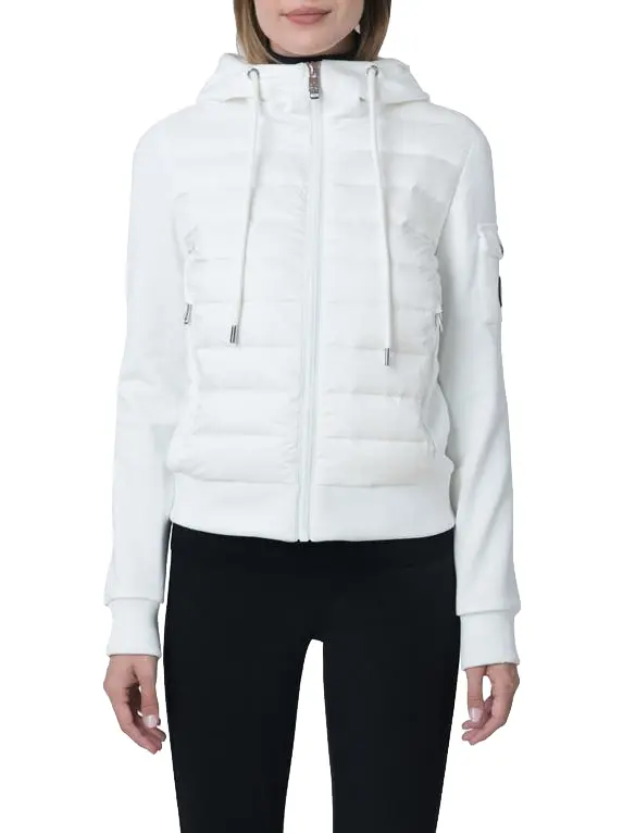 THE RECYCLED PLANET COMPANY Luna Recycled Nylon Puffer Jacket - White