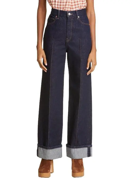 Ulla Johnson Genevieve Selvedge Jeans - Tigris Rigid Wash