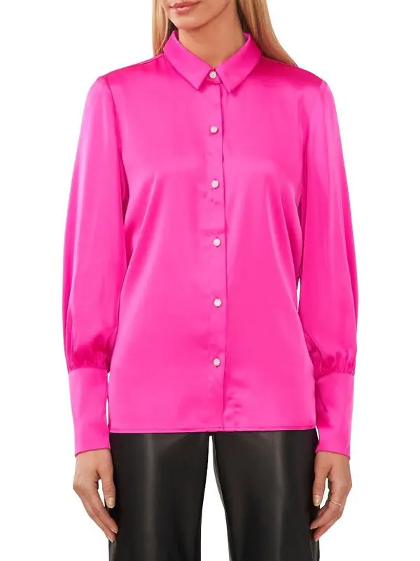 Halogen Button-up Shirt - Taffy Pink