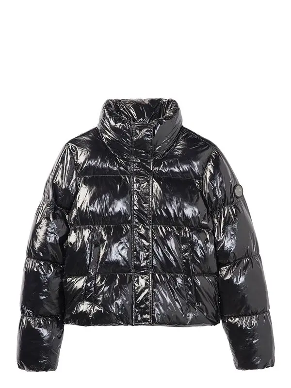 NOIZE Coco Crop Puffer Jacket - Black