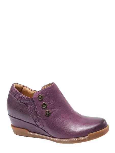 HALSA FOOTWEAR Devina Wedge Bootie - Dark Purple