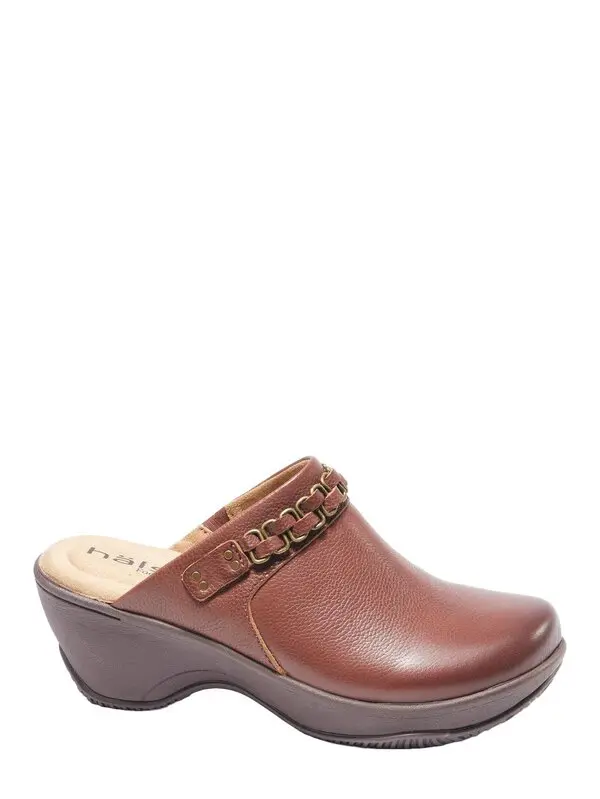 HALSA FOOTWEAR Chloe Clog - Dark Brown