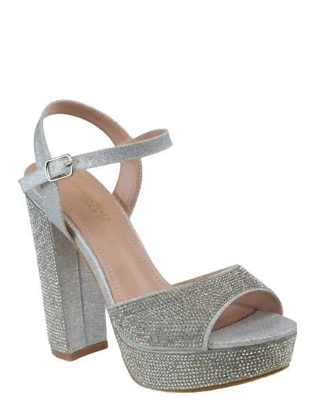 TOUCH UPS Lynx Platform Sandal - Silver
