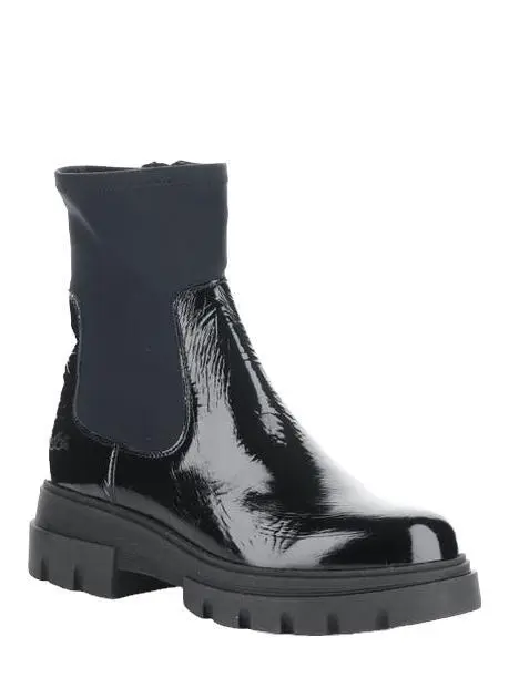 BOS. & CO. Five Waterproof Chelsea Boot - Black Patent/trico