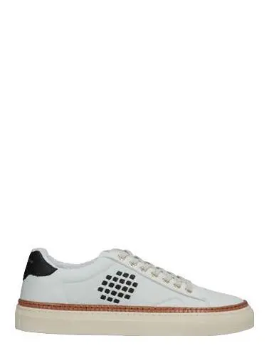 BEPOSITIVE Low-top Leather Sneakers - White
