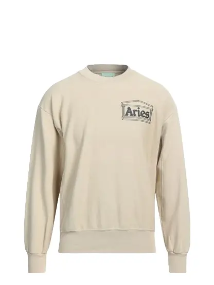 Aries Cotton Sweatshirt - Beige