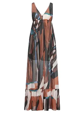 MANILA GRACE Maxi Dress - Brown