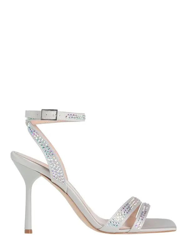 Liu Jo Embellished Sandals With Crystals - Light Grey