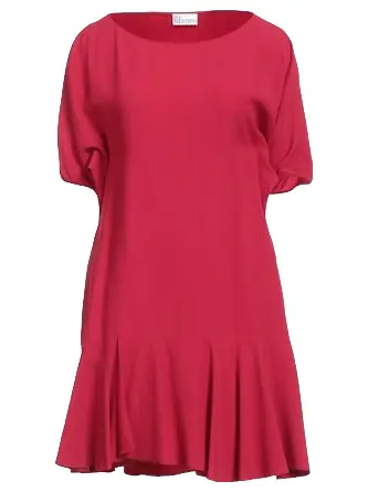 Red Valentino Mini Dress In Acetate And Viscose - Red