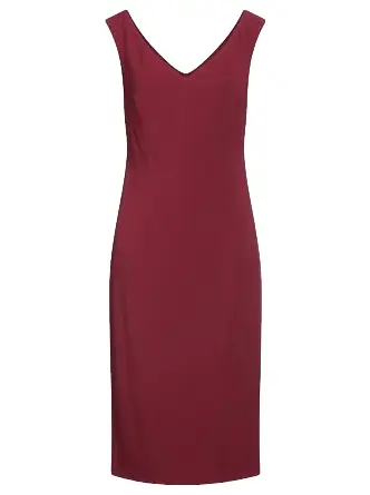 CLIPS Midi Dress - Red