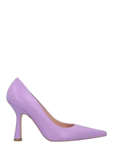 LIU •JO Pumps Leather Pointed Toe - Purple