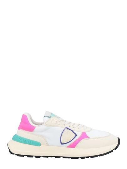 Philippe Model Sneakers In Soft Leather And Textile Fibers - Ivory