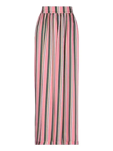 MARC ELLIS Striped Wide-leg Pants - Pink