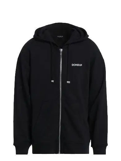 DONDUP Cotton French Terry Logo Hoodie - Black