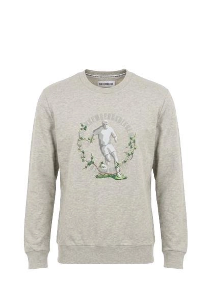 BIKKEMBERGS Sweatshirt With Graphic Print - Grey