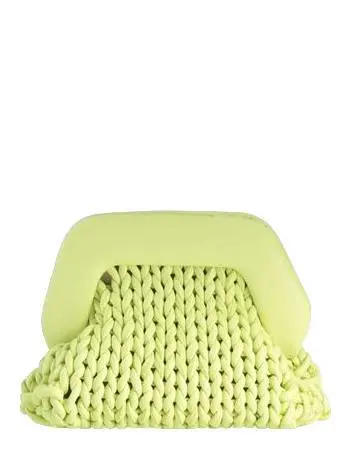 THEMOIRE Textile Fiber Clutch - Green