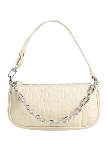 By Far Cream Cowhide Baguette Bag - White