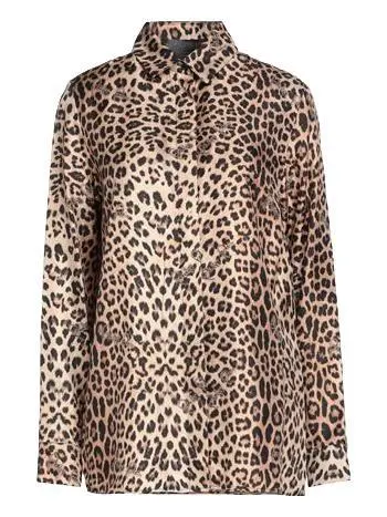 Philipp Plein Leopard-print Satin Shirt - Beige