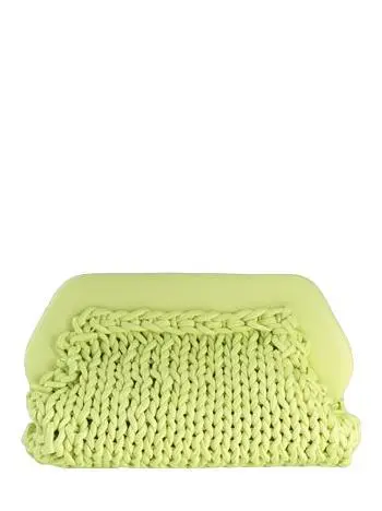 THEMOIRE Textile Fiber Clutch - Green