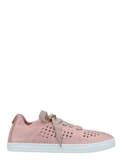 Agl Sneakers In Soft Leather And Textile Fibers - Pink
