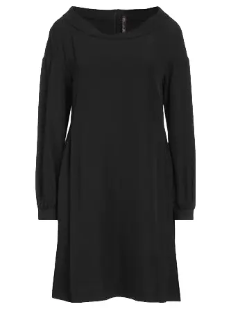 MANILA GRACE Mini Trapeze Dress - Black