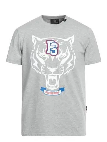 PLEIN SPORT T-shirt Size Cotton, Elastane - Light Grey