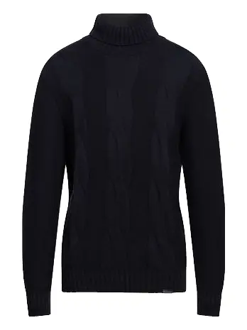 BROOKSFIELD Cable-knit Turtleneck - Blue
