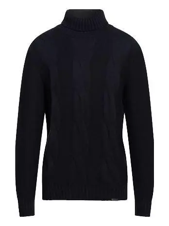 BROOKSFIELD Cable-knit Turtleneck - Midnight Blue