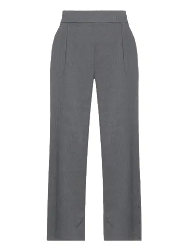 MANILA GRACE Straight Leg High Waisted Pants - Grey