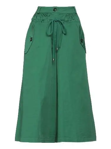 SEMICOUTURE Wide Leg Cotton Blend Pants - Green