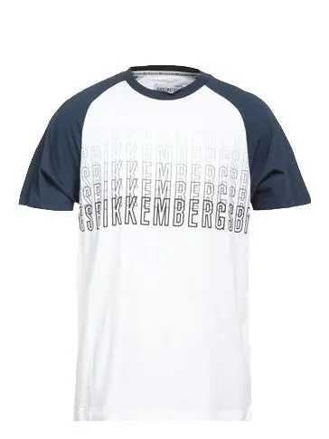 BIKKEMBERGS T-shirt Size Cotton, Elastane - White