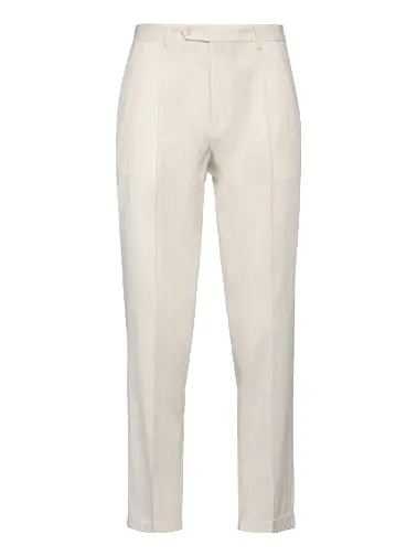 MANUEL RITZ Pants Size Lyocell, Cotton, Elastane - White