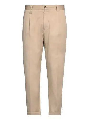 PAOLO PECORA Pants Size Cotton, Elastane - Khaki