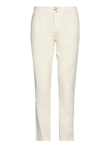 JACOB COHЁN Pants Size Cotton, Elastane - White